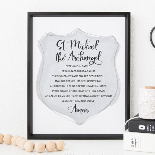 St Michael the Archangel Prayer Printable Wall Art St Michael - Etsy
