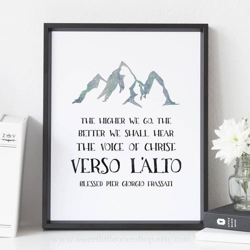 Verso L'alto to the Heights Printable Wall Art Pier | Etsy
