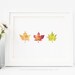 Watercolor Fall Leaves Printable Wall Art Fall Print Fall Leaf | Etsy