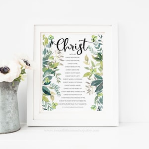 St Patrick Christ Before Me Prayer - Etsy