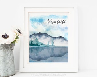 Verso L'alto Print - Etsy