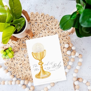 A6 Card First Communion Card A6 Set of 5 New Catholic Card First Holy ...