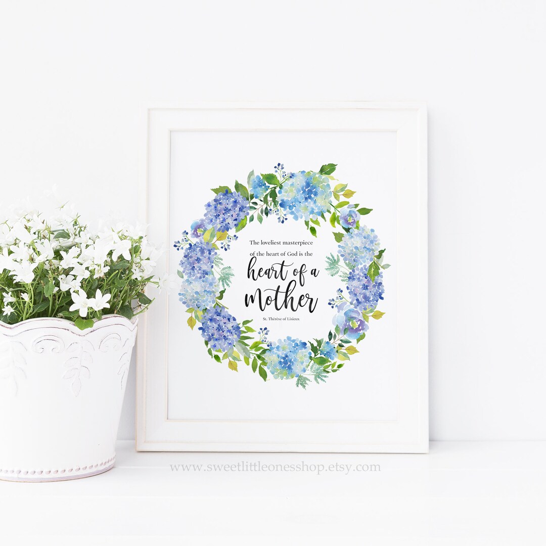 Catholic Motherhood Quote Printable Loveliest Masterpiece Heart of a ...