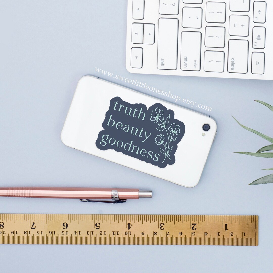 Truth Beauty Goodness Stickers Catholic Sticker Catholic Decal Laptop ...
