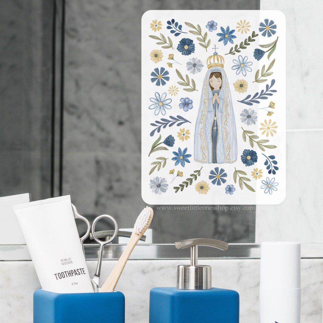 Our Lady of Fatima Static Cling Catholic Kids Cling Our Lady of Fatima ...