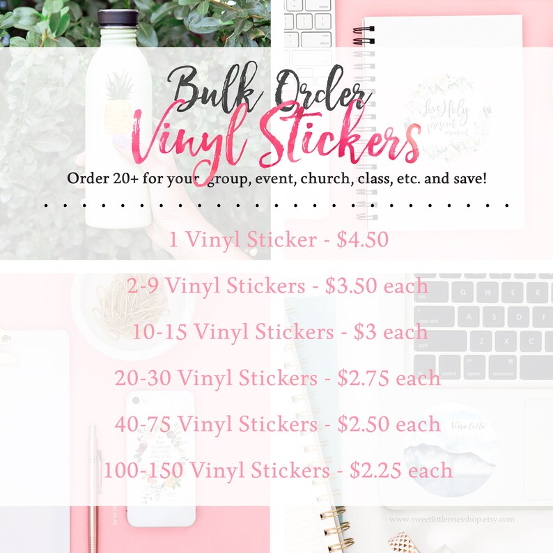 Bulk Order Vinyl Stickers Catholic Sticker Laptop Decal - Etsy