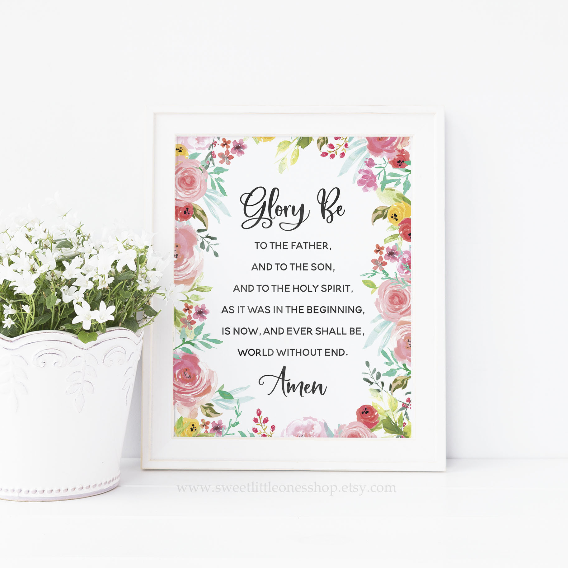Glory Be Prayer Printable Wall Art Glory Be Print Catholic - Etsy UK