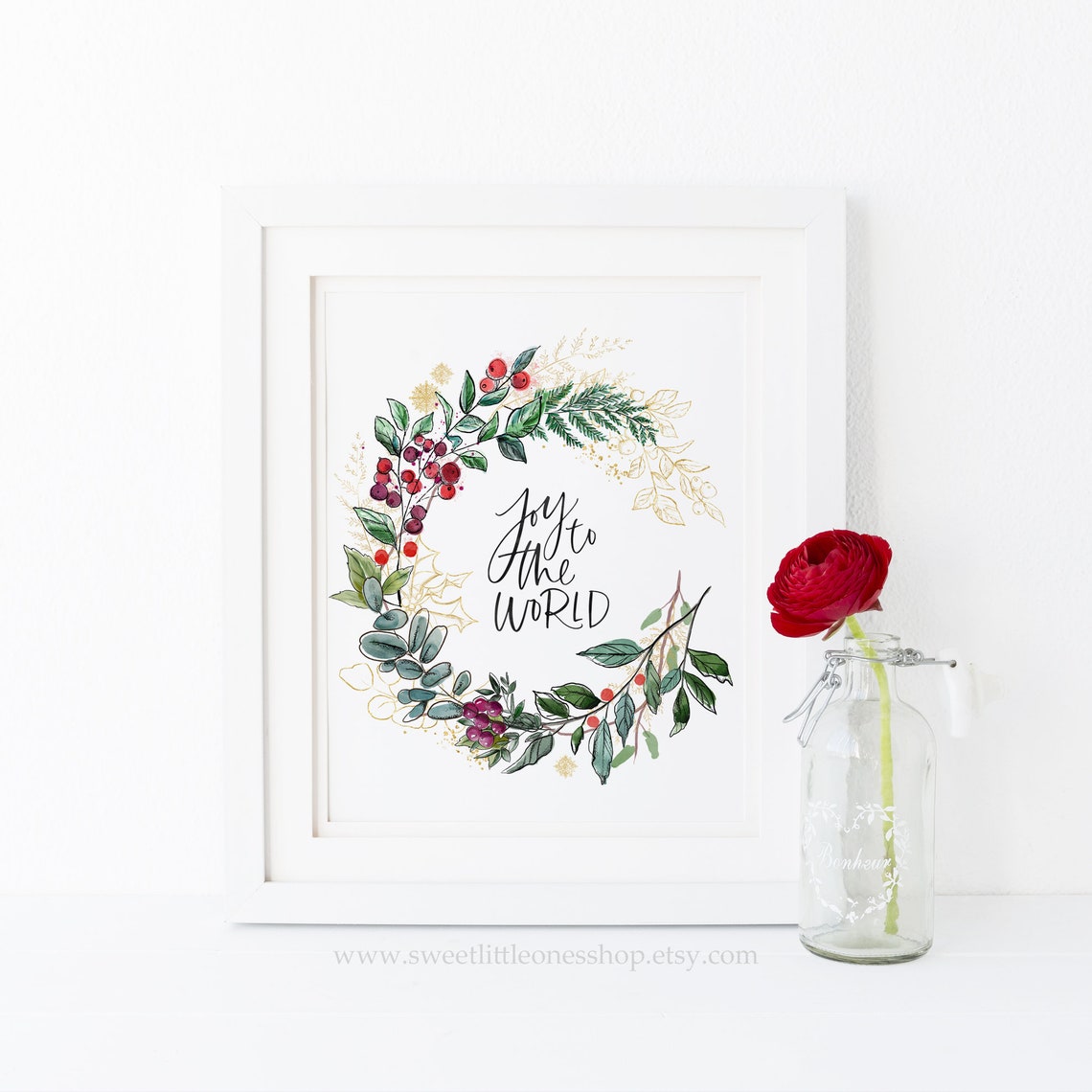 Joy to the World Printable Wall Art Christmas Print Joy to the | Etsy