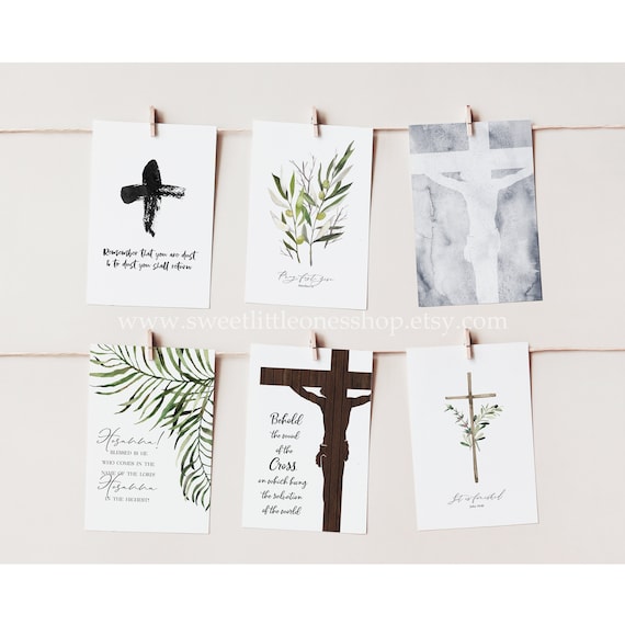 Lent Printable BUNDLE Set of 6 Printable Wall Art Catholic | Etsy