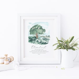 Eternal Rest Grant Unto Them O Lord Prayer Printable Wall Art Catholic ...