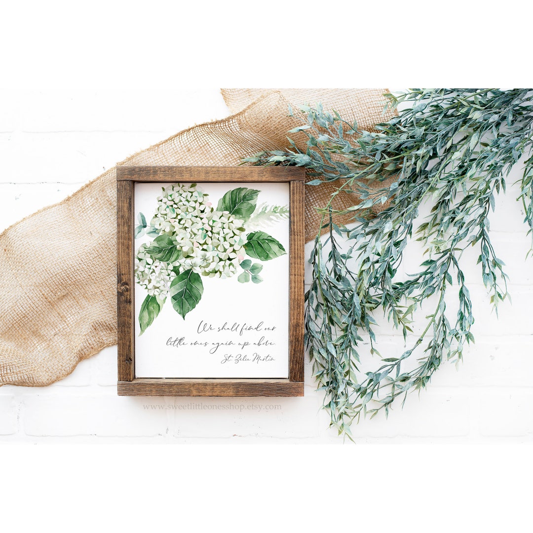 St Zelie Sympathy Print Miscarriage Pregnancy Infant Loss Printable ...