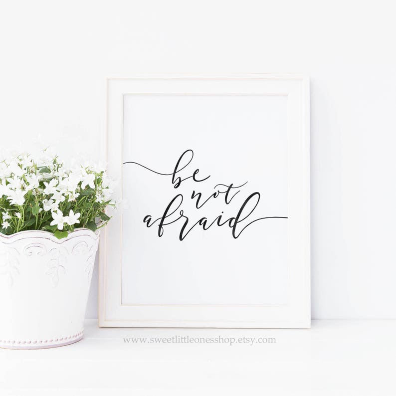 Be Not Afraid Printable Wall Art Be Not Afraid St. John Paul | Etsy
