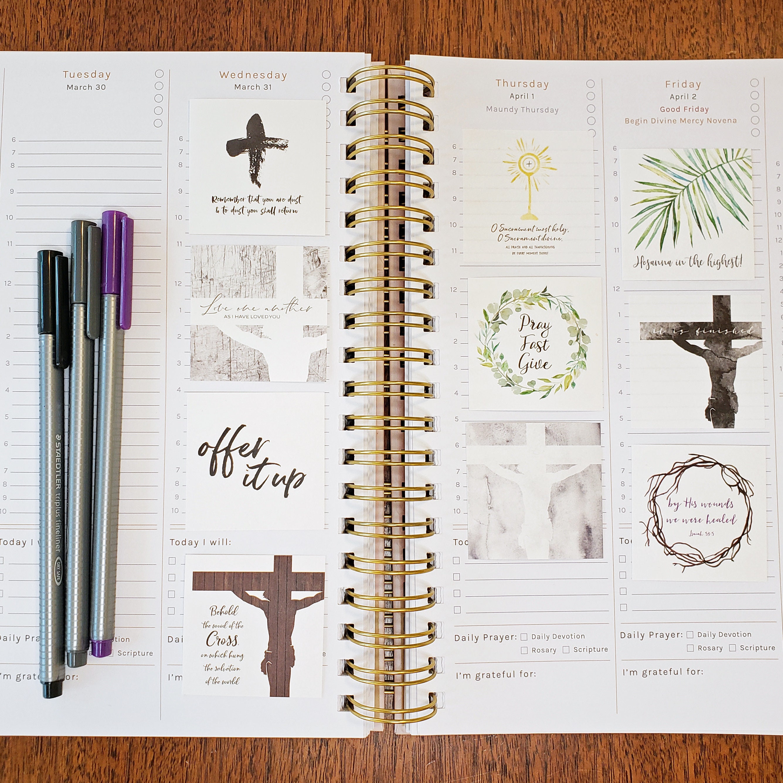 94 Catholic Planner Stickers Set Catholic Prayer Journal - Etsy Hong Kong