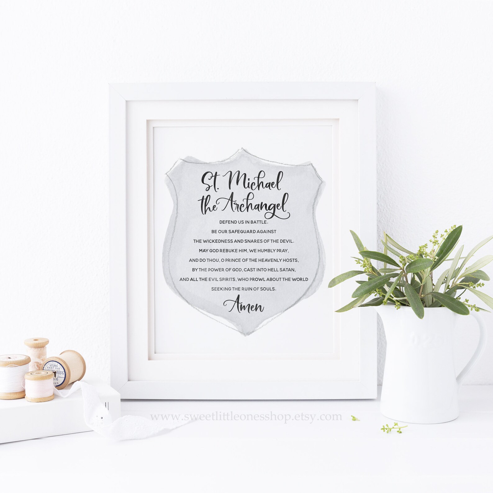St Michael the Archangel Prayer Printable Wall Art St Michael Prayer ...