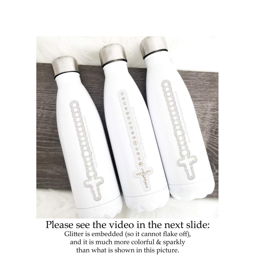 GLITTER Catholic Rosary Vinyl Sticker Catholic Decal Laptop Decal Vinyl ...