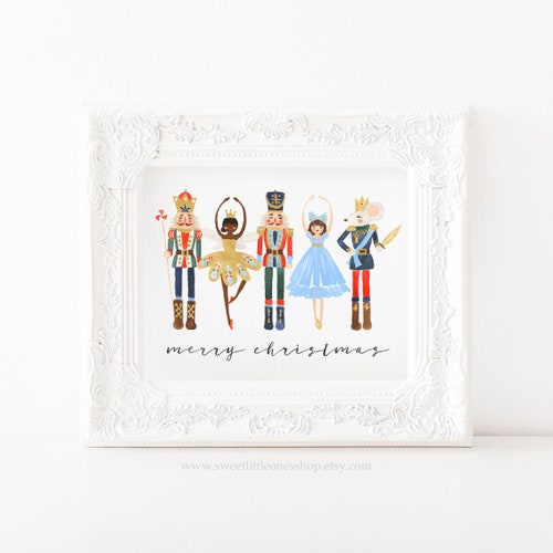 Christmas Nutcracker Printable Wall Art Christmas Decor - Etsy UK