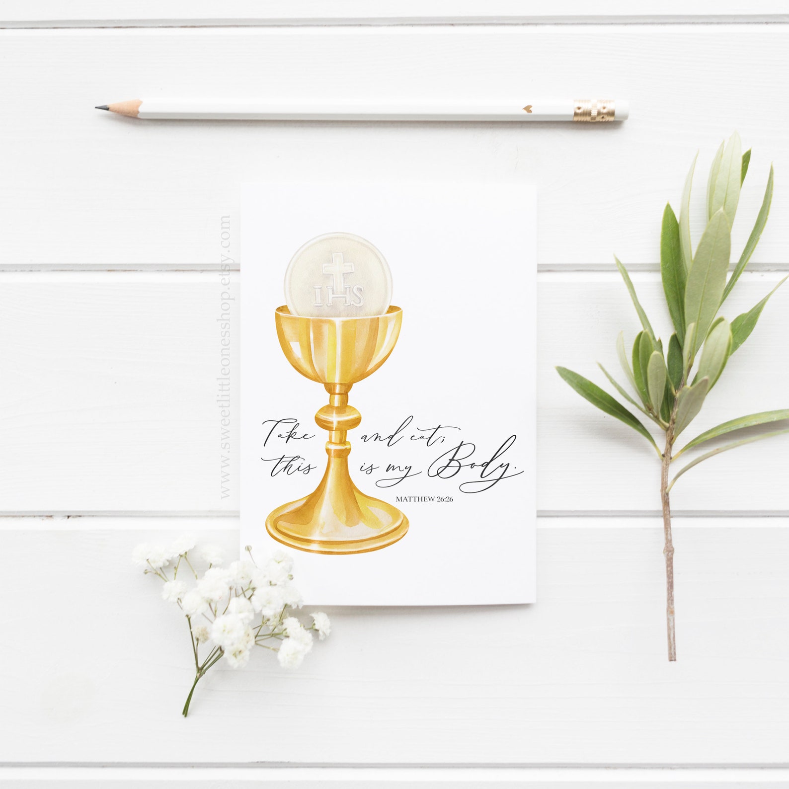 A6 Card First Communion Card A6 Set of 5 New Catholic Card - Etsy