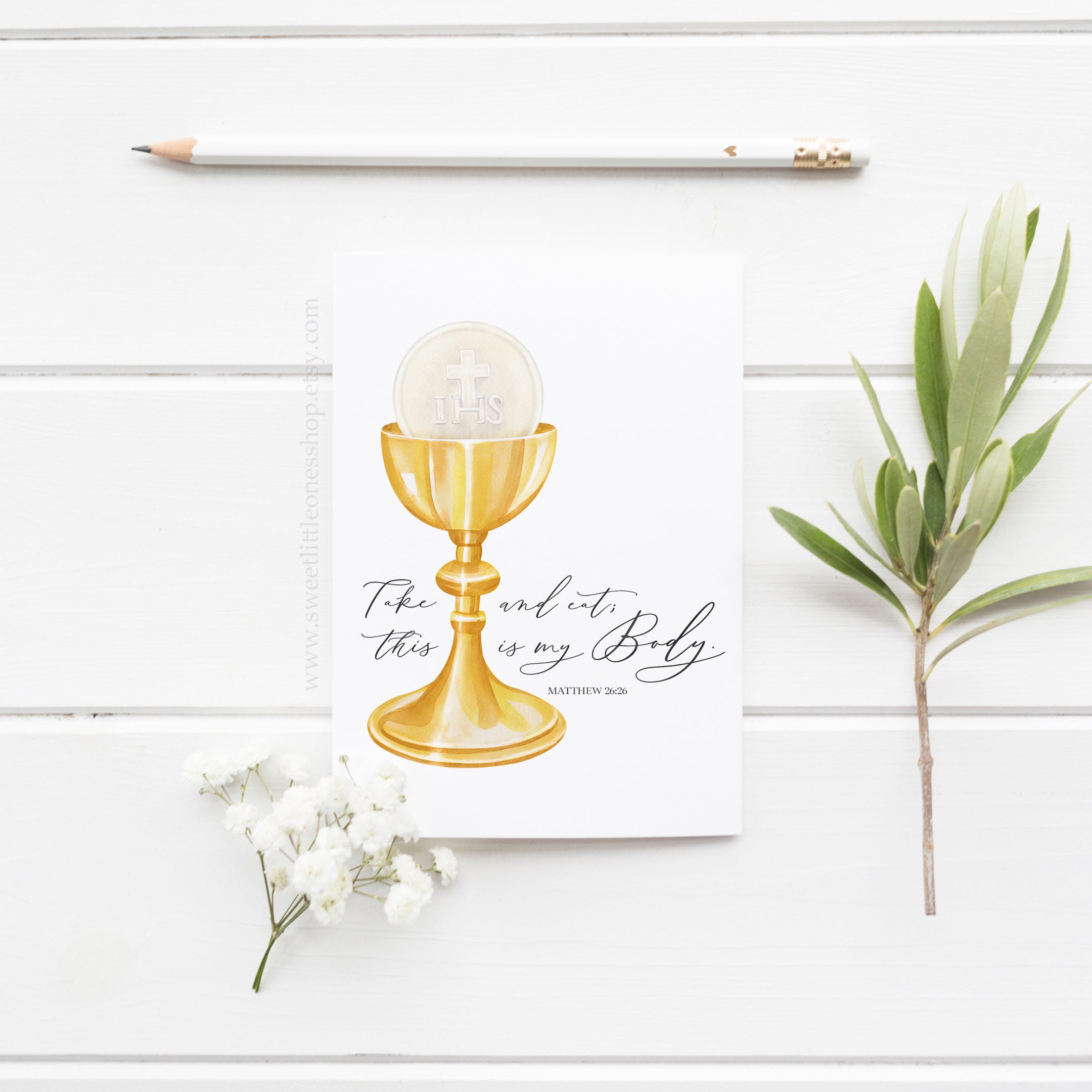 A6 Card First Communion Card A6 Set of 5 New Catholic Card - Etsy