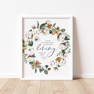 St Teresa of Calcutta Quote Printable Wall Art Fall Decor Thanksgiving ...