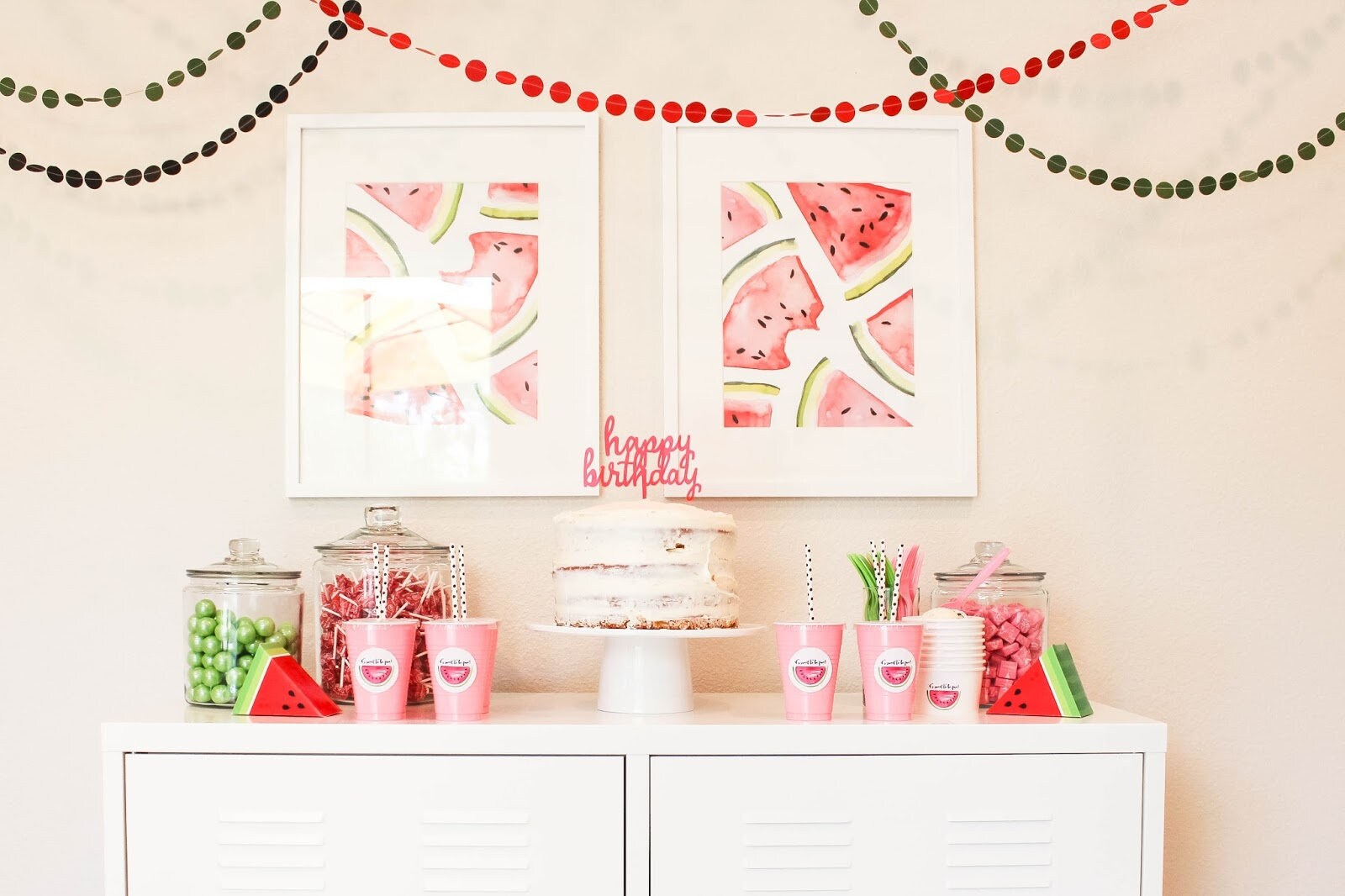 Watercolor Watermelon Slices Printable Wall Art Watermelon Print Summer ...