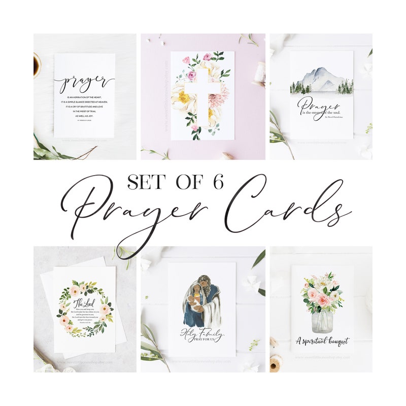 Catholic Prayer Cards - Etsy