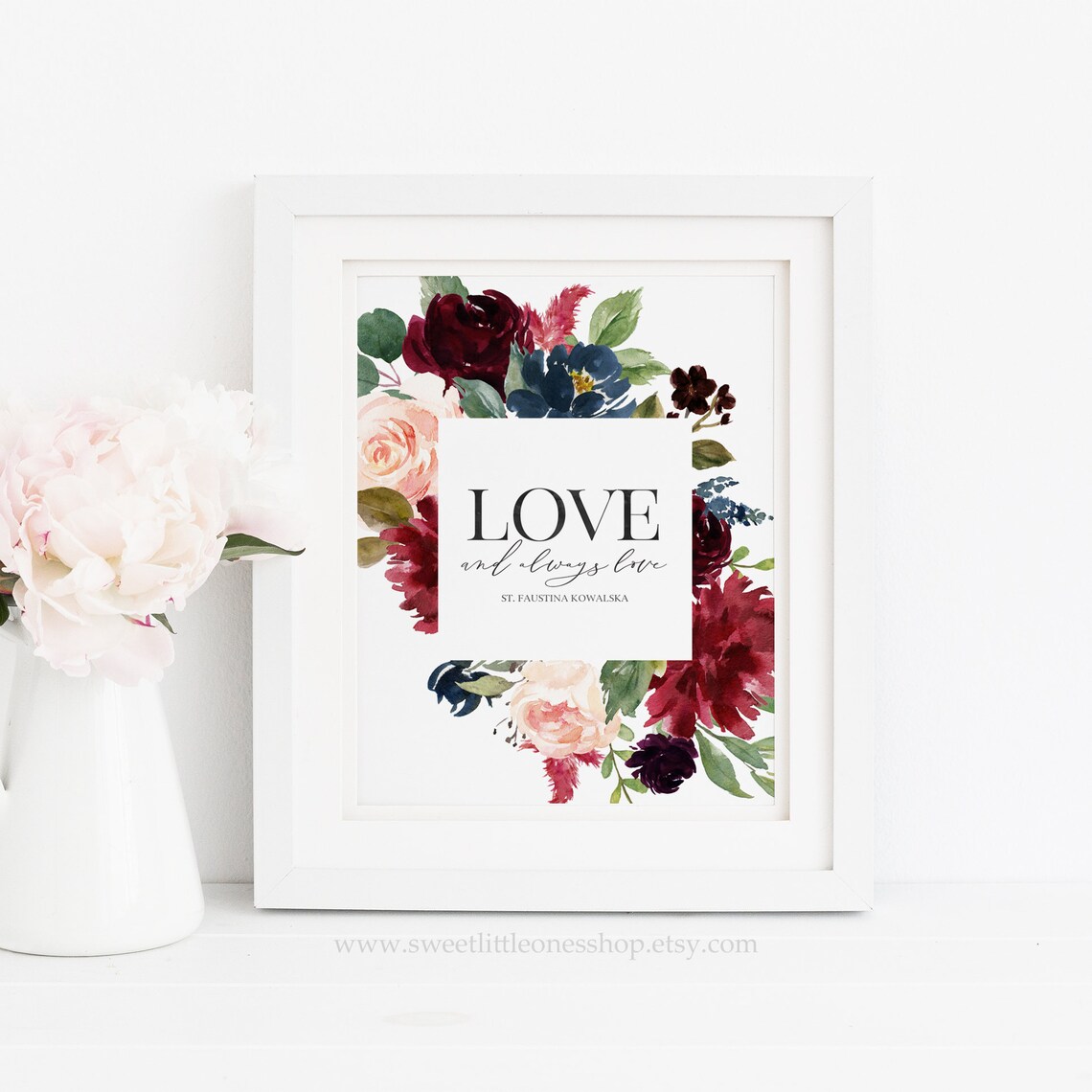 St Faustina Kowalska Quote Love and Always Love Printable Wall - Etsy