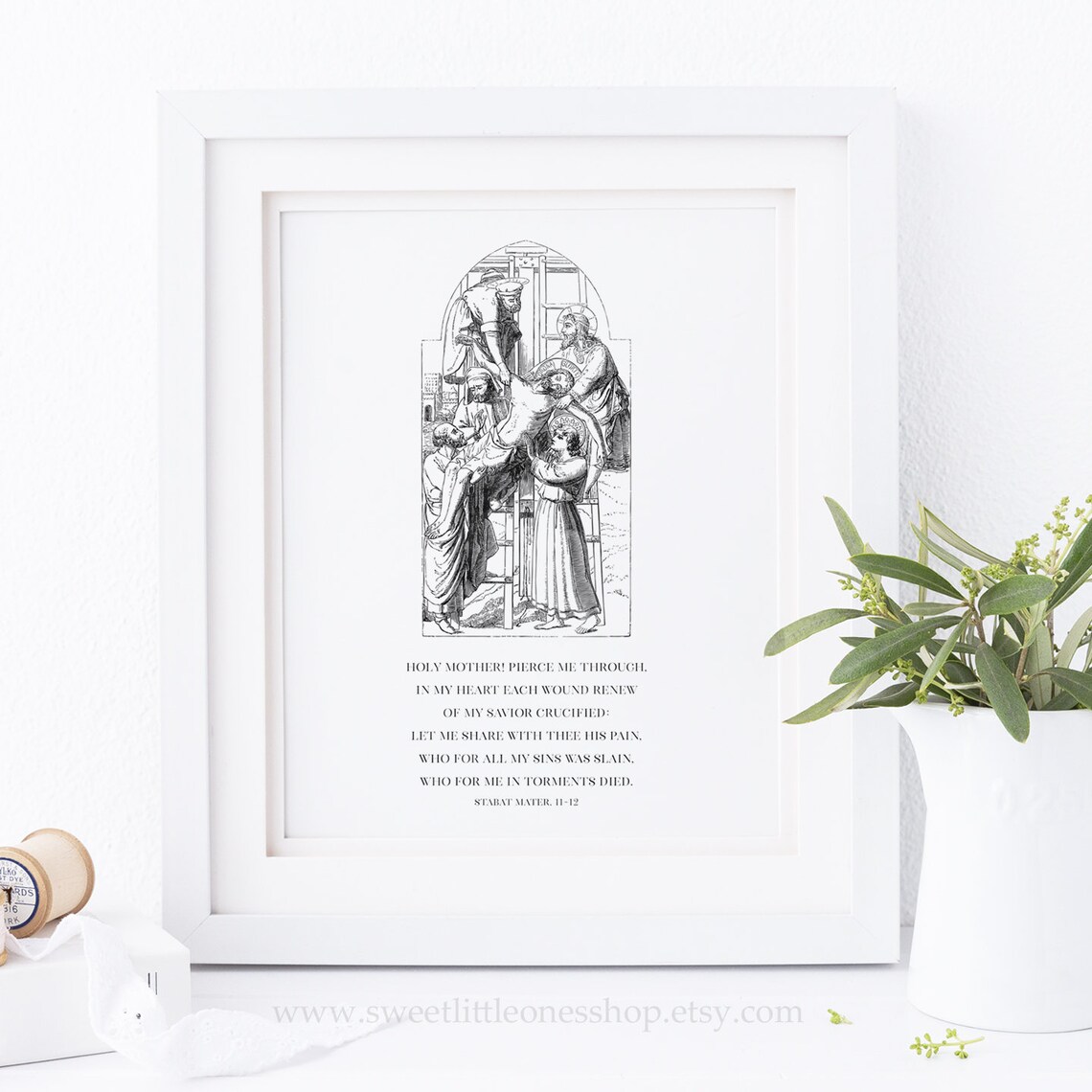 Set of 3 Lent Quotes Printable Wall Art Catholic Lent Print Set ...