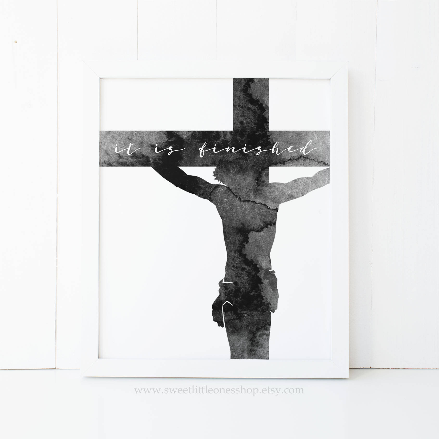 It Is Finished John 19:30 Printable Wall Art Good Friday Print | Etsy