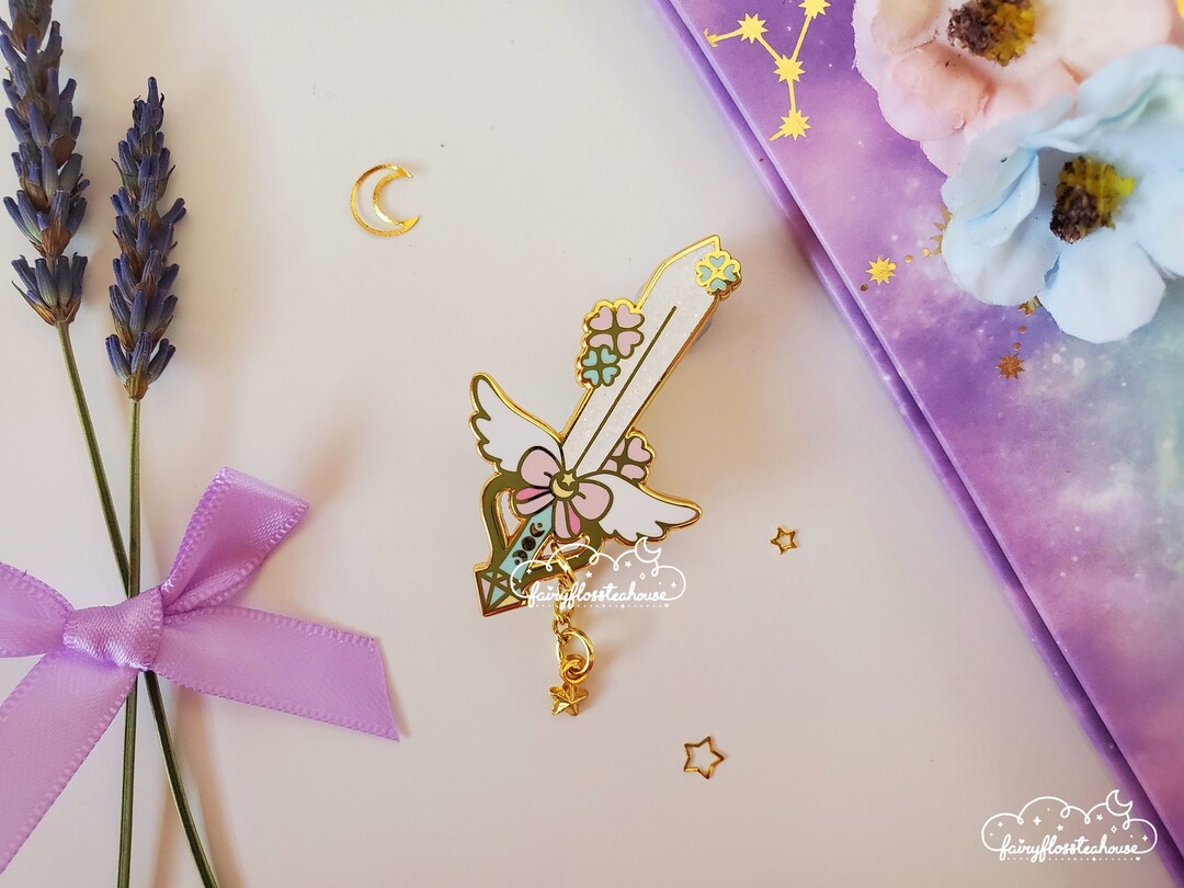Magical Girl Winged Sword Enamel Pin | Cosmic Witch Lab Magic Sword ...