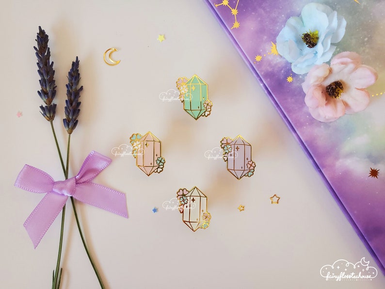 Crystal Ball Enamel Pin | Cosmic Witch Lab Crystal Moon Ball Hard ...