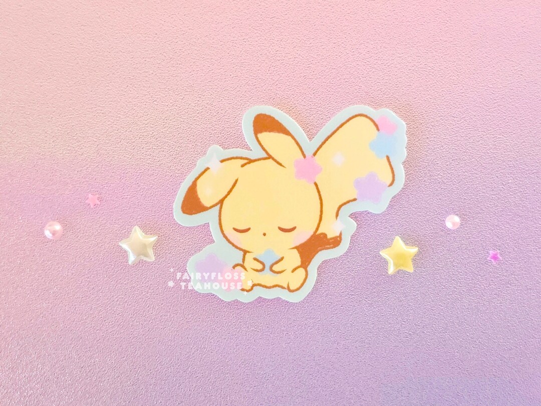 Celestial Dreamy Sleepy Pikachu Sticker | Sleepy Pika Pika Babies ...