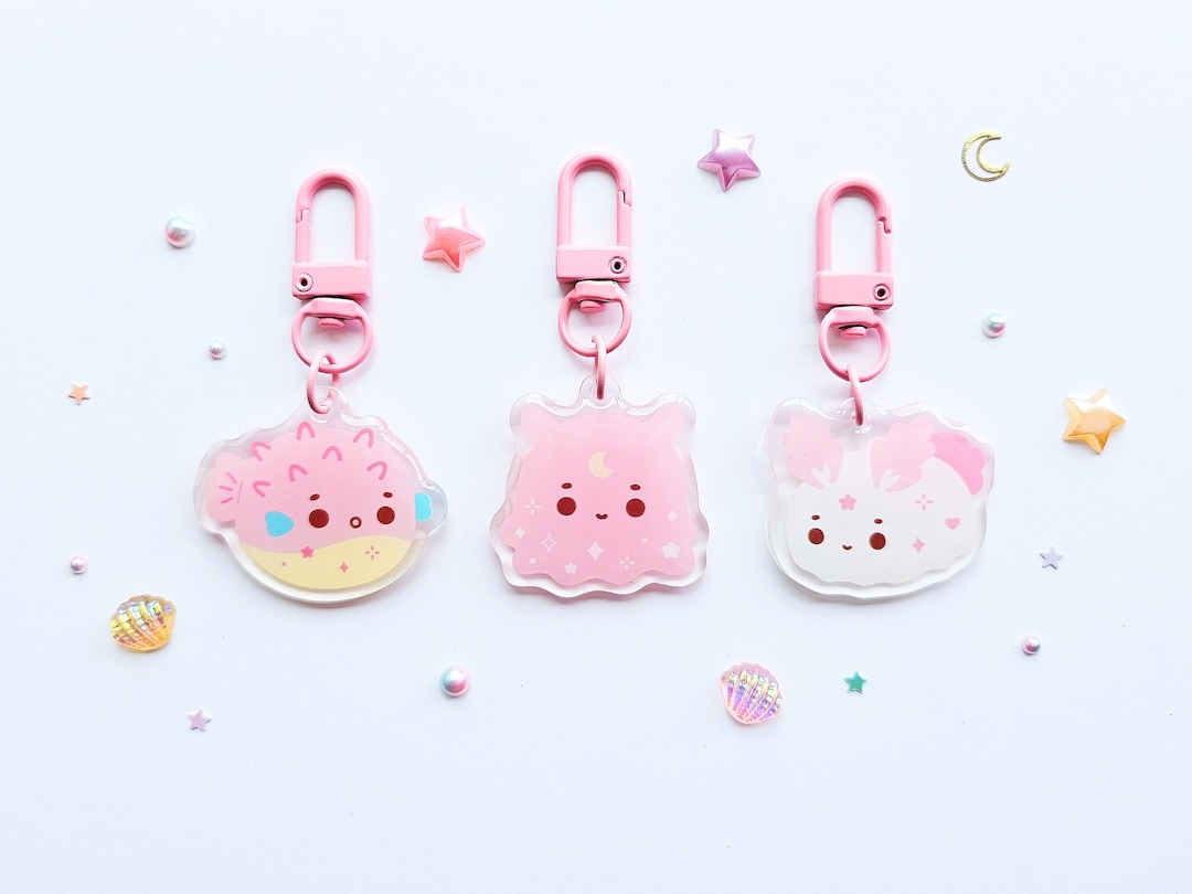 Cute Pastel Pink Themed Sea Bunny Pufferfish Flapjack Octopus Oceanic ...