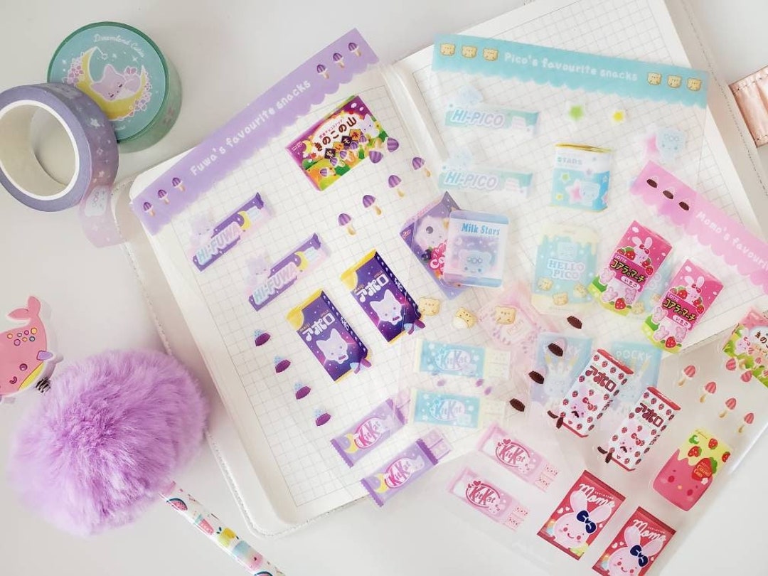 Asian Snack Stickers | Stickers Sheets | Stickers Aesthetic | Stickers ...