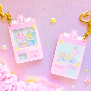Kawaii Pink Claw Machine Shaker Charm | Cute Bunny Shaker Charm ...