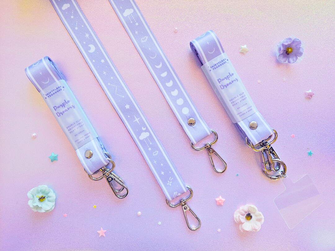 Celestial Purple Silky Smooth Adjustable Crossbody Strap for Phones ...