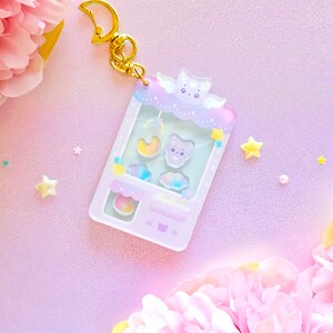 Kawaii Purple Claw Machine Shaker Charm | Cute Fox Shaker Charm ...