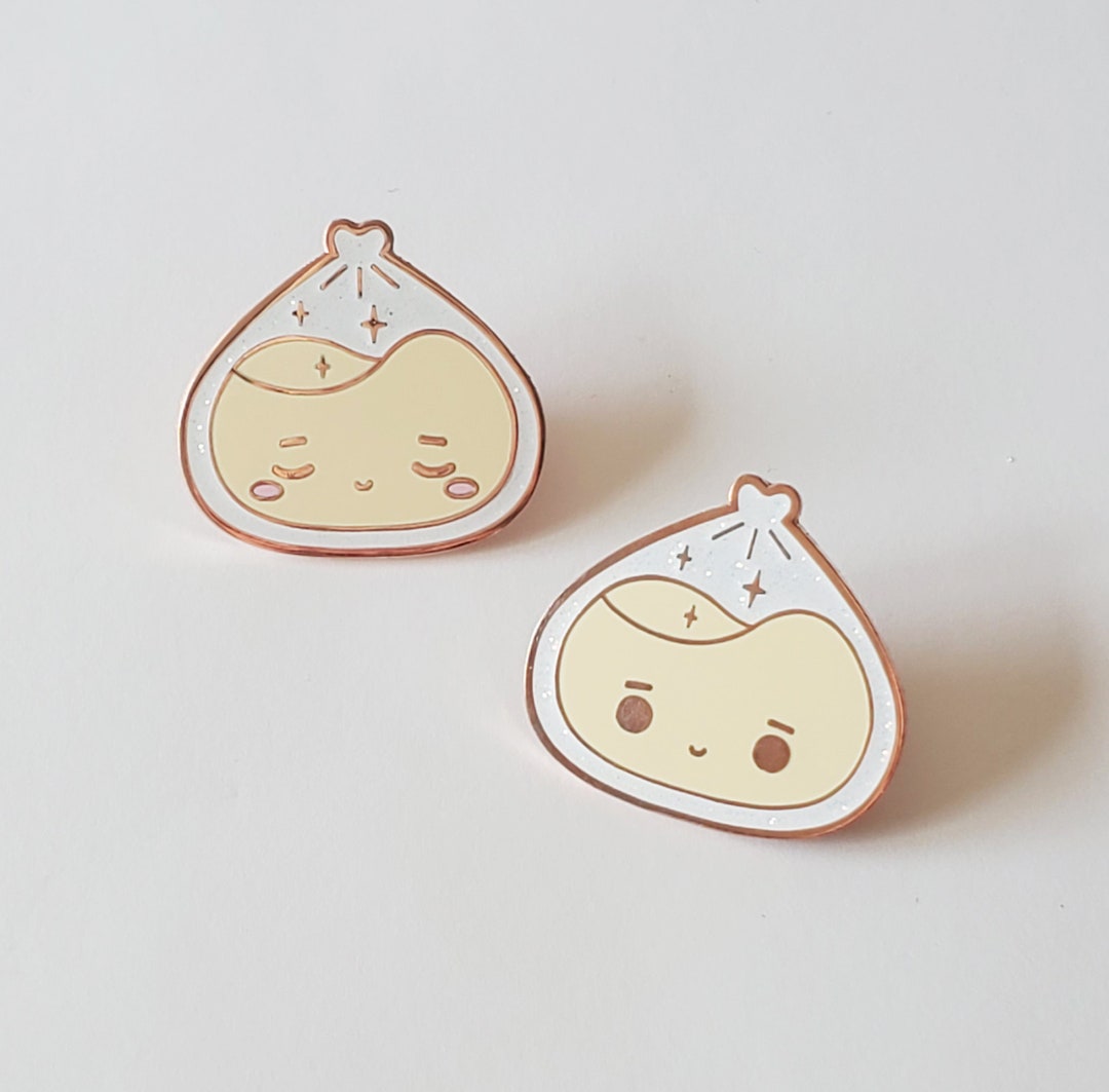 Kawaii Happy Sleepy Dim Sum Dumpling Pins, Xiao Long Bao, Asian Food ...