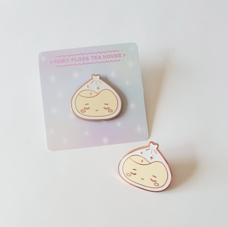 Kawaii Happy Sleepy Dim Sum Dumpling Pins Xiao Long Bao - Etsy