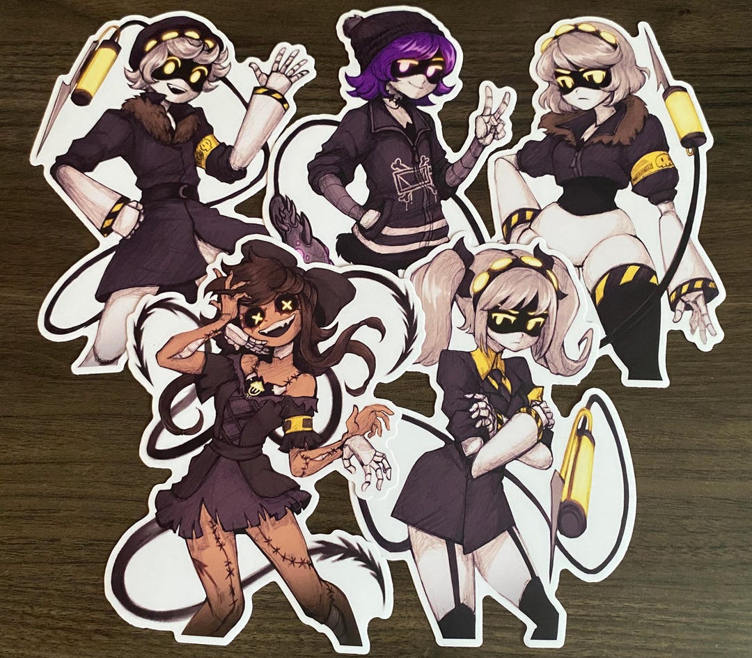 Murder Drones Vinyl Stickers 6 Etsy