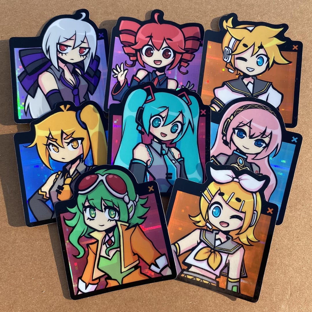 Holographic Vocalsynth Stickers - Etsy