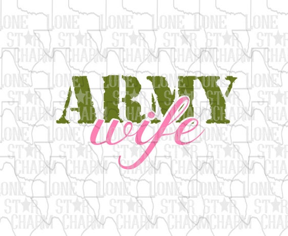 Army Wife SVG | Etsy