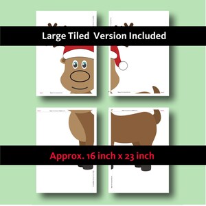 Pin the Nose on Rudolph Christmas Game - Fun Printable Christmas Party ...