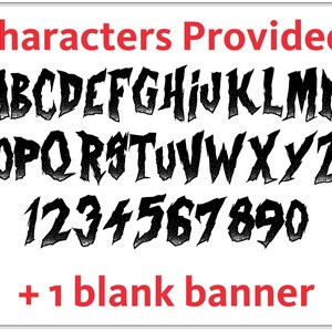Alphabet Halloween Bunting, A-Z 0-9, 152x203mm- Printable Halloween ...
