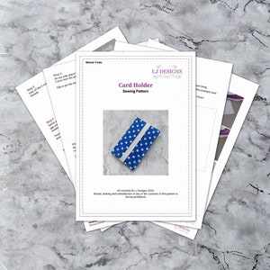 Card Holder Sewing Pattern. Instant Download PDF Pattern. Beginner ...