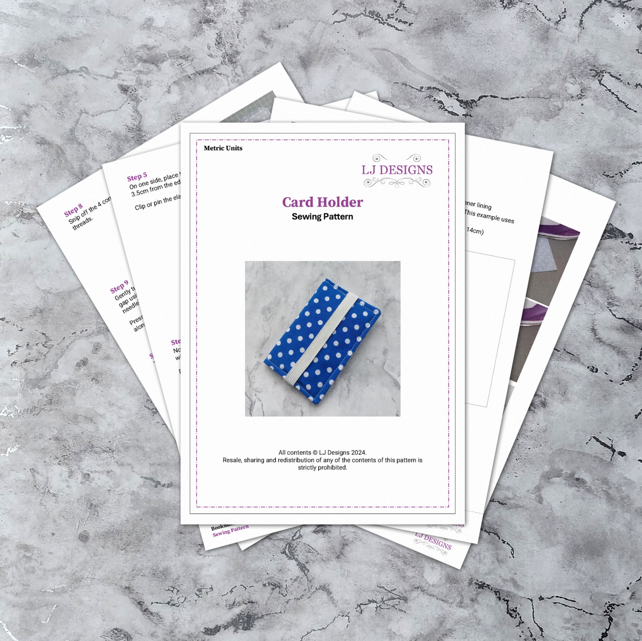 Card Holder Sewing Pattern. Instant Download PDF Pattern. Beginner ...