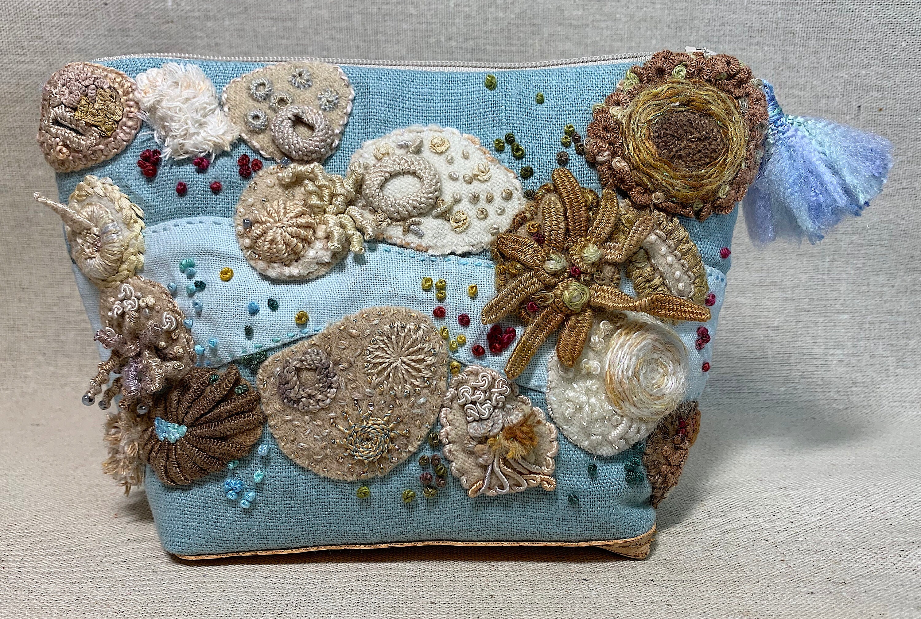 DIY Linen & Wool, Fully Lined, Zippered Pouch - Detailed Instruction ...