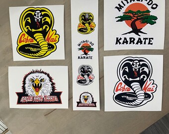 Eagle Fang Karate Kid Cobra Kai Logo Mascot Graphic Lightweight Vinyl Decal Waterproof Laptop ...