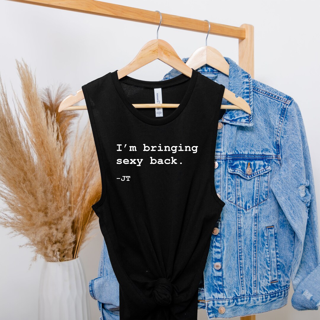 I'm Bringing Sexy Back Black Muscle Tank - Etsy