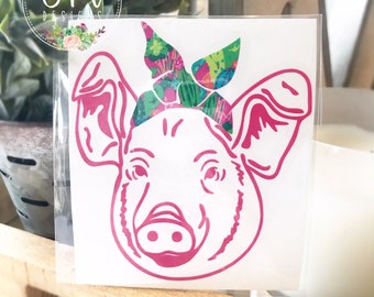 Pig sticker | Etsy