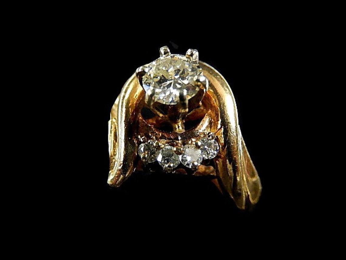 DIAMOND SWIRL RING 4765tt433 - Etsy